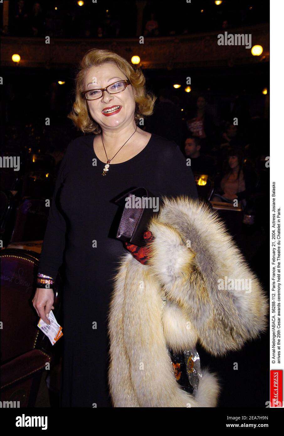 © Arnal-Nebinger/ABACA. 56288-112. Paris-France, February 21, 2004 ...