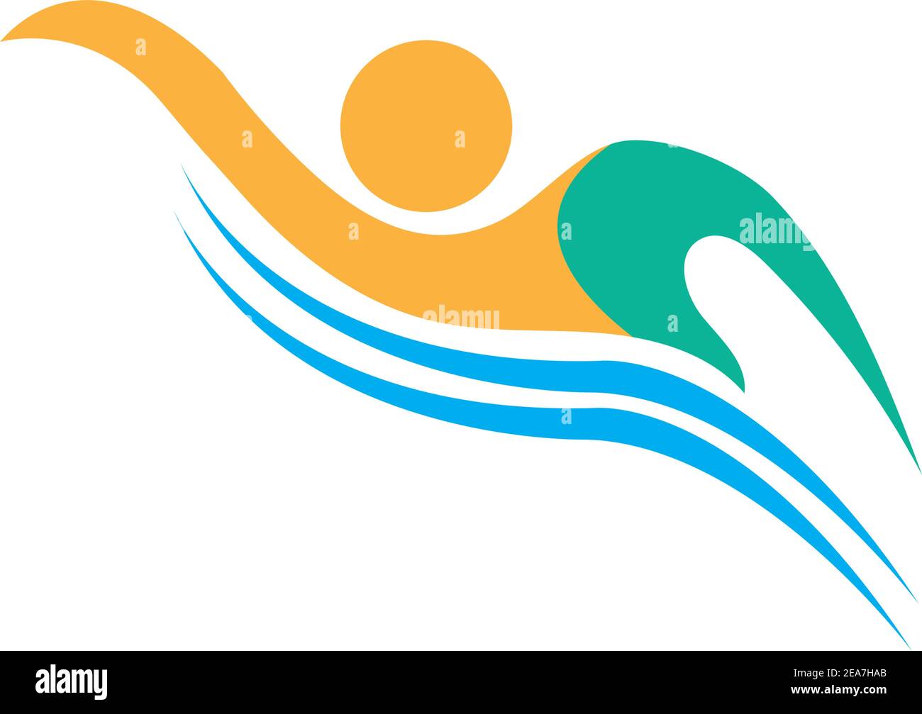 swimming sport vector logo concept element Stock Vector Image & Art - Alamy