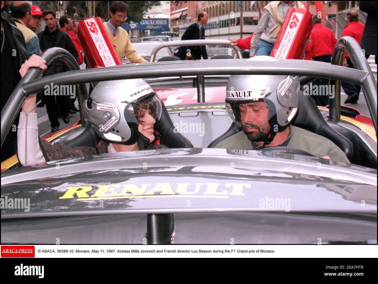 © ABACA. 56388-10. Monaco, May 11, 1997. Actress Milla Jovovich and ...