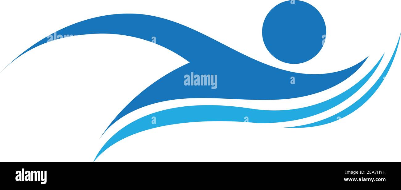 swimming sport vector logo concept element Stock Vector Image & Art - Alamy
