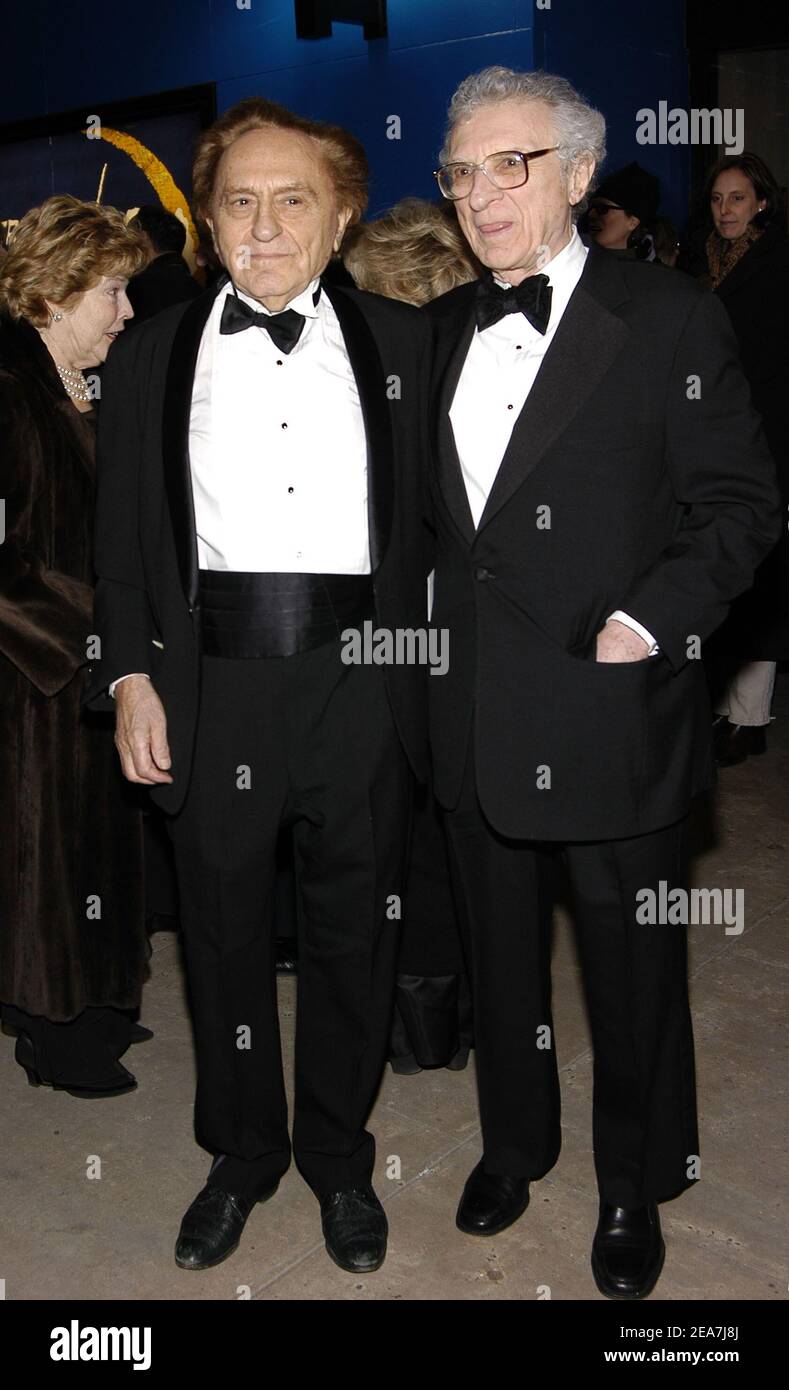 Joseph Stein , writer and Sheldon Harnick,at the opening night of ...