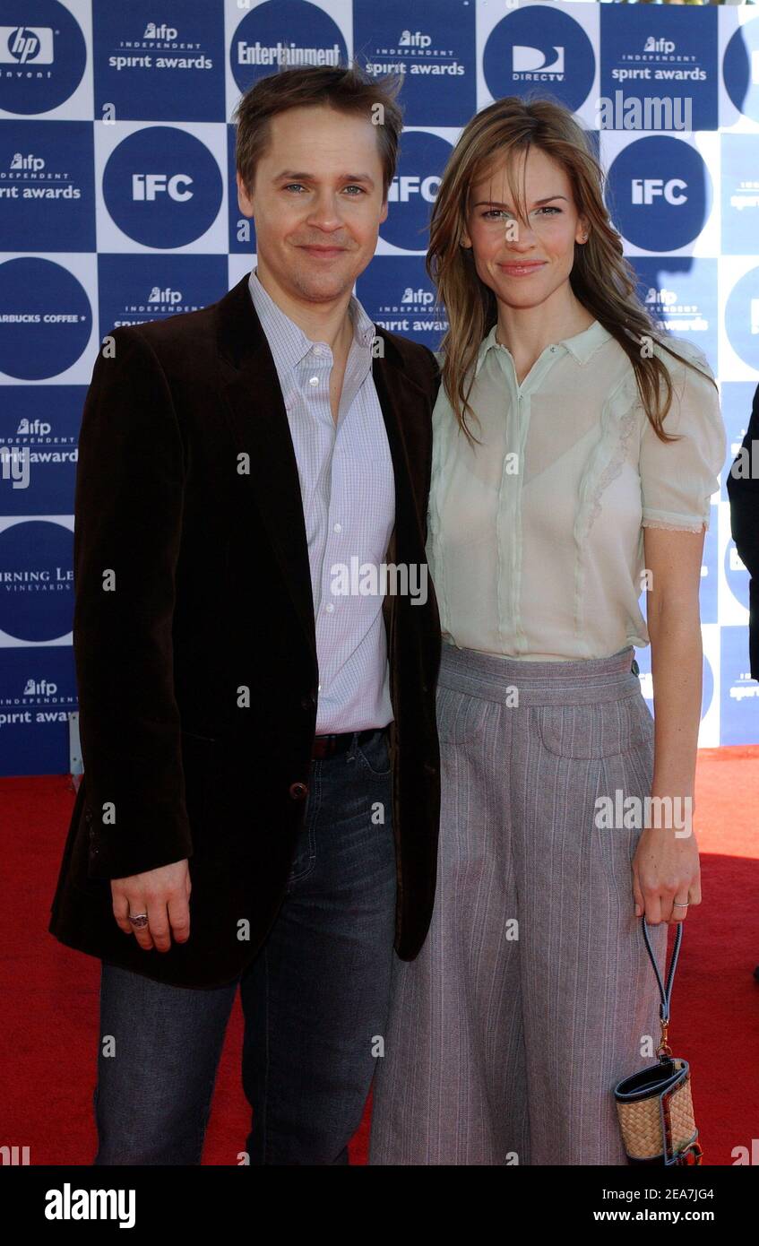 Chad Lowe and wife Hilary Swank at the 2004 IFP Independent Spirit ...
