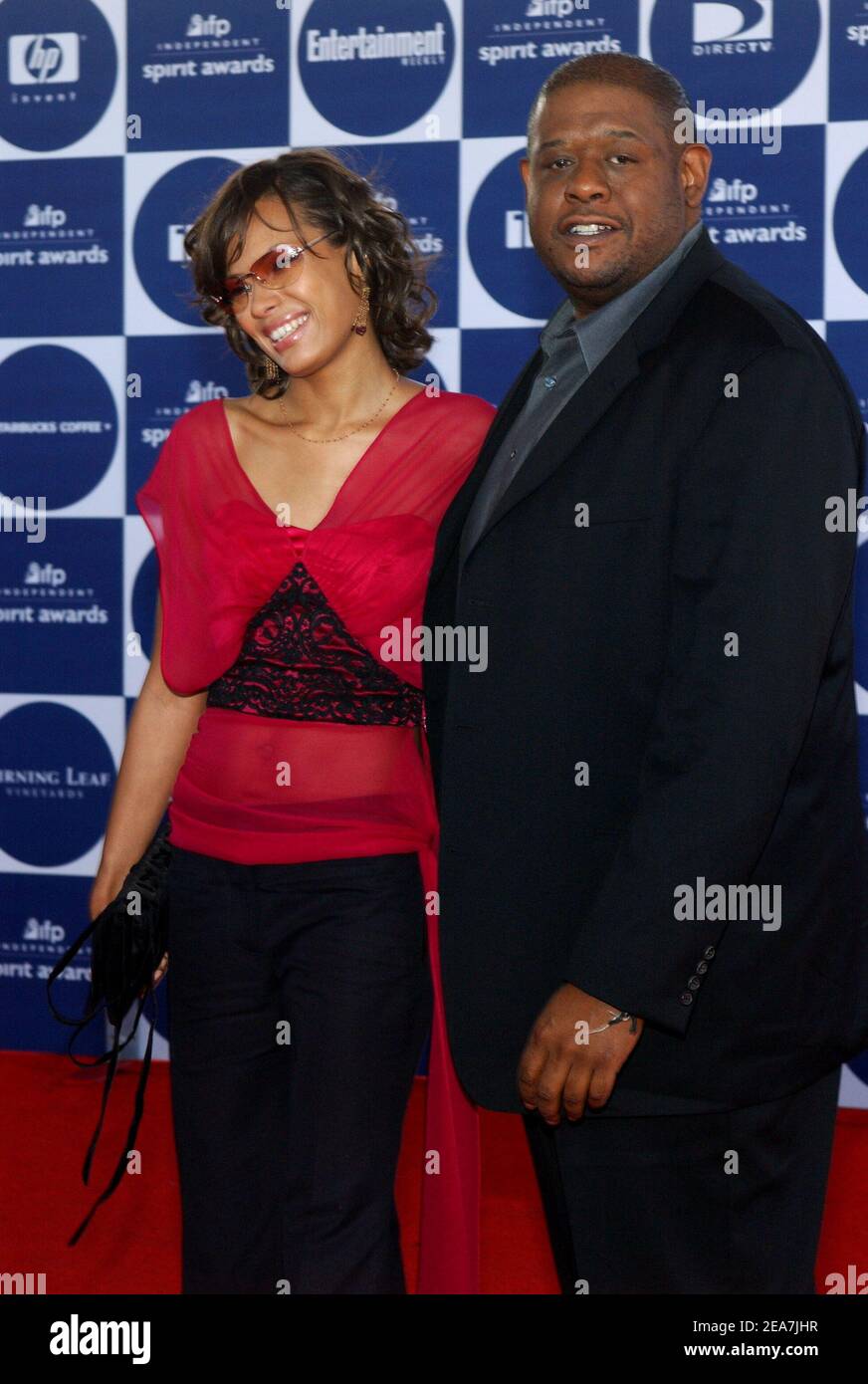 Forest Whitaker with wife Keisha Whitaker at the 2004 IFP Independent ...