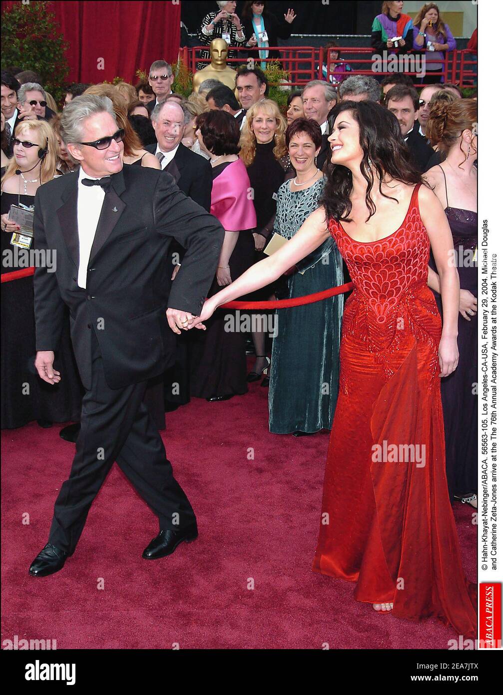 Couple michael douglas catherine zeta hi-res stock photography and ...