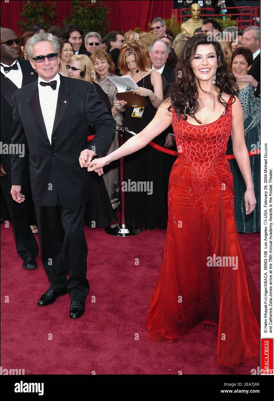 Michael Douglas and Catherine Zeta-Jones arrive at the The 76th Annual ...