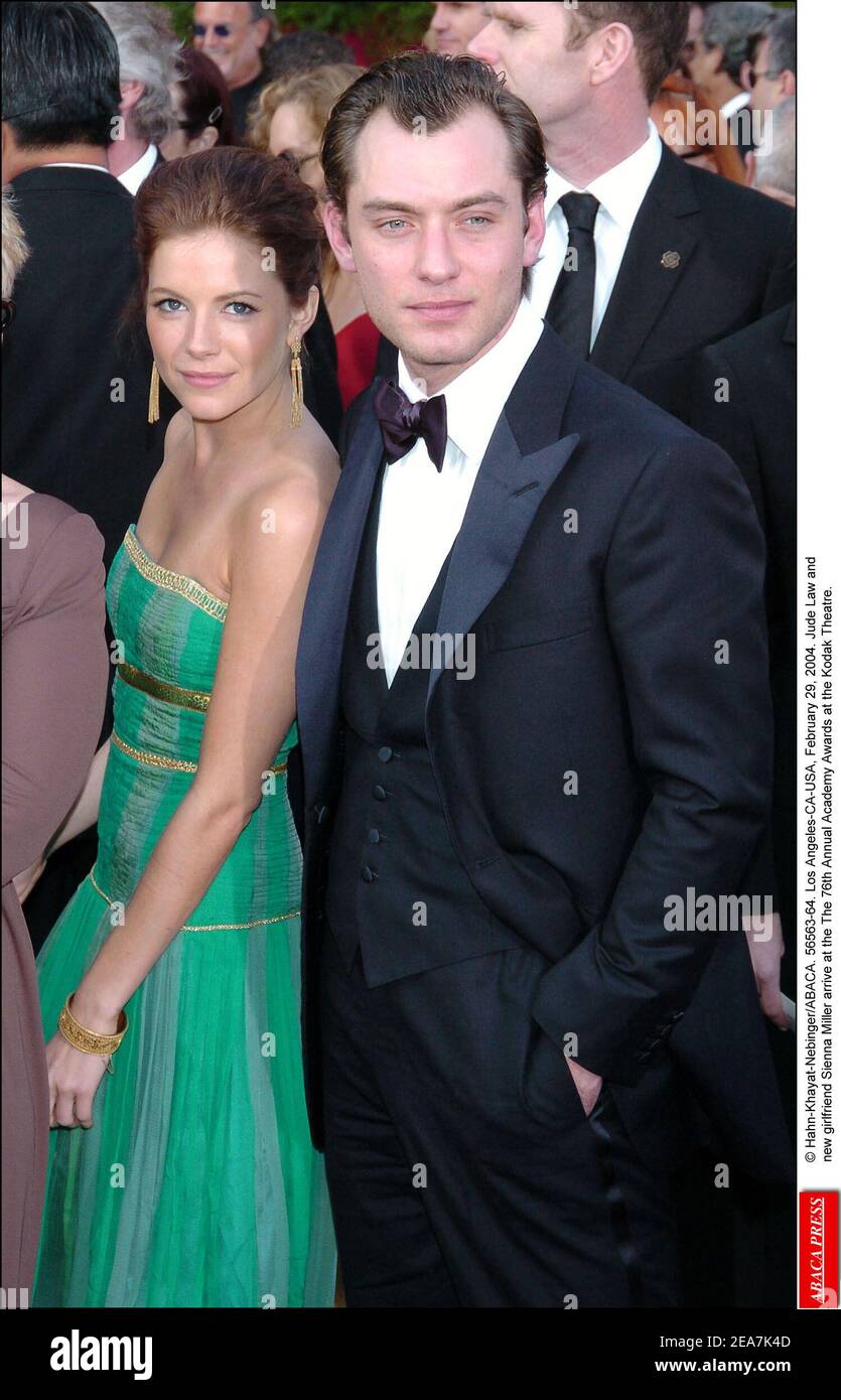 Jude Law And Sienna Miller High Resolution Stock Photography and Images ...