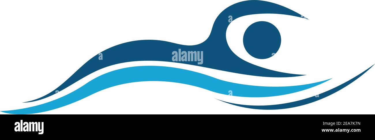 swimming sport vector logo concept element Stock Vector Image & Art - Alamy