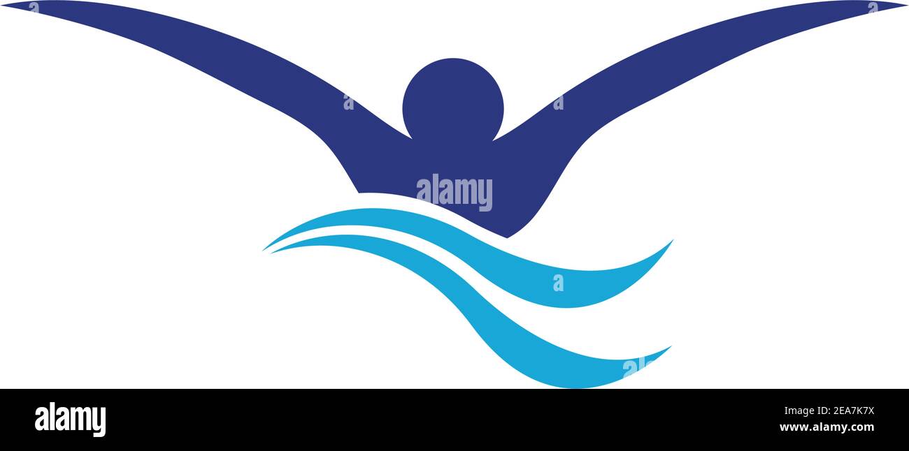 swimming sport vector logo concept element Stock Vector Image & Art - Alamy