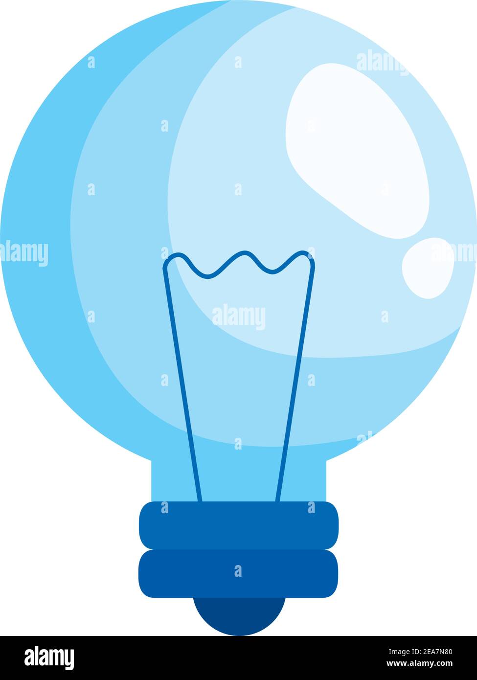 bulb light idea think icon Stock Vector Image & Art - Alamy