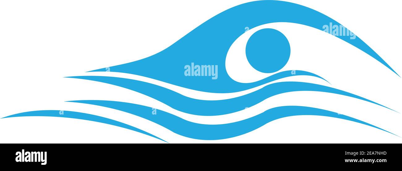 swimming sport vector logo concept element Stock Vector Image & Art - Alamy