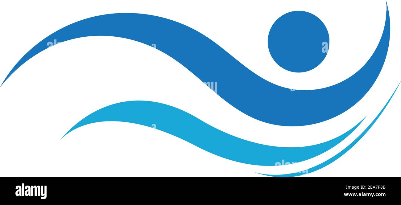 swimming sport vector logo concept element Stock Vector Image & Art - Alamy