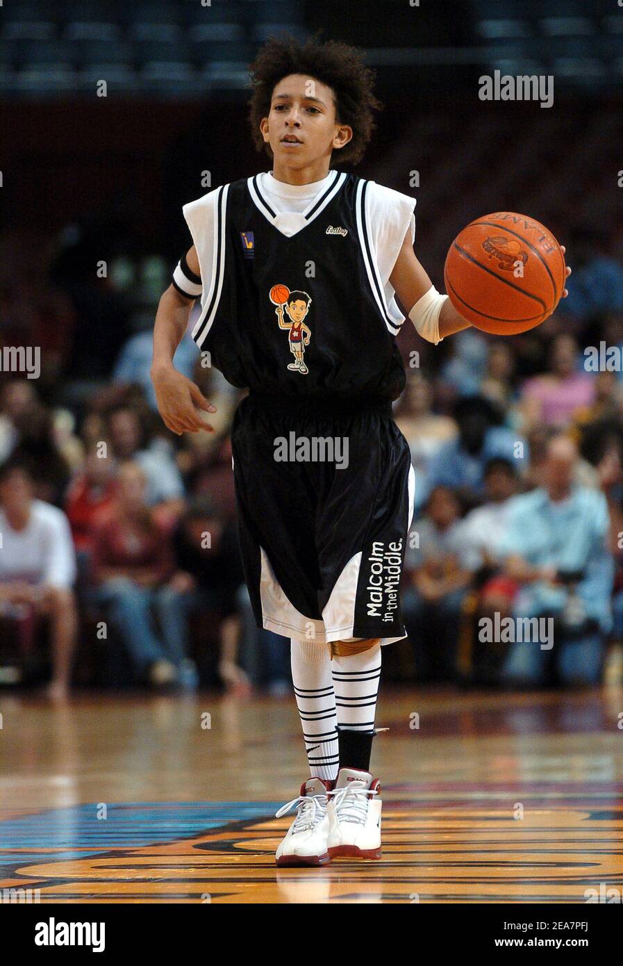 Cleo Thomas at the HoopLA celebrity basketball game to benefit the Starlight Children's ...