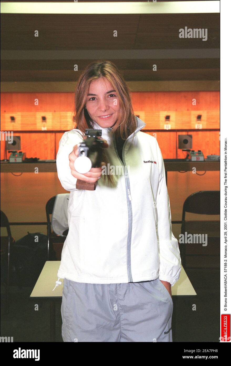 © Bruno Bebert/ABACA. 57188-2. Monaco, April 29, 2001. Clotilde Courau ...