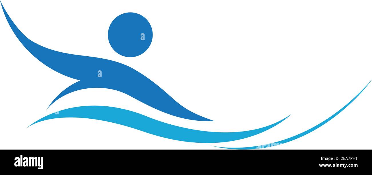 swimming sport vector logo concept element Stock Vector Image & Art - Alamy