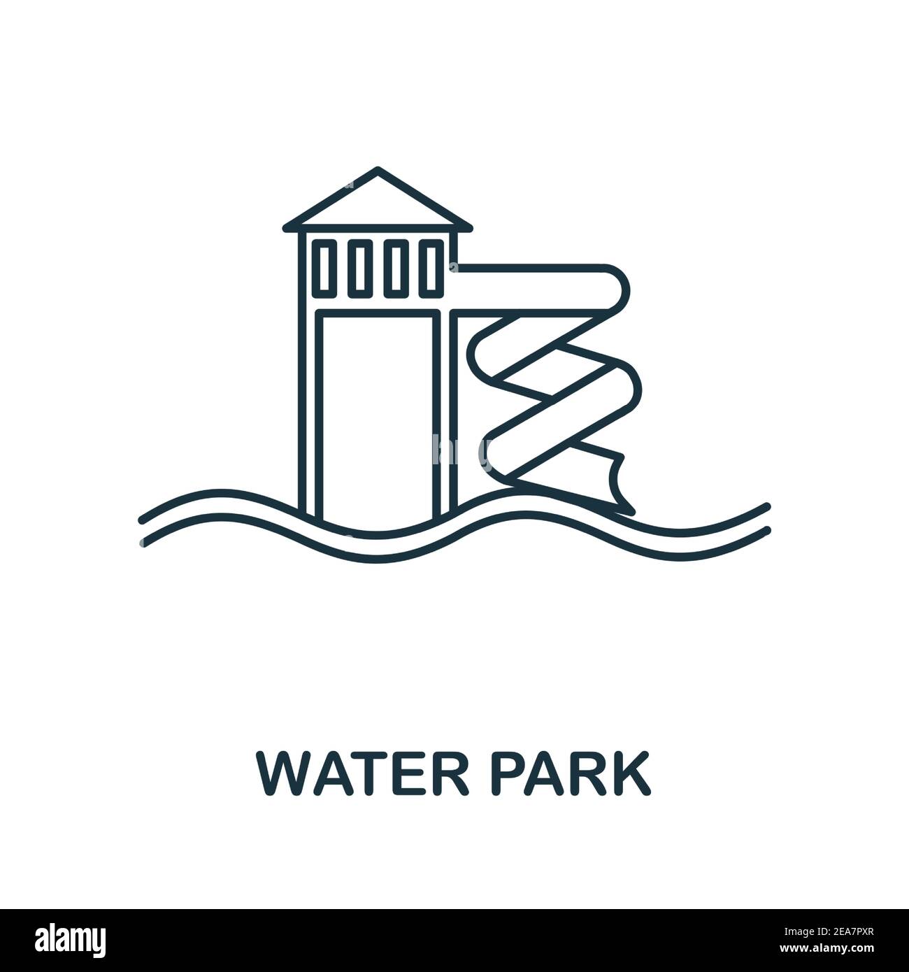 Water Park icon. Simple element from amusement park collection ...