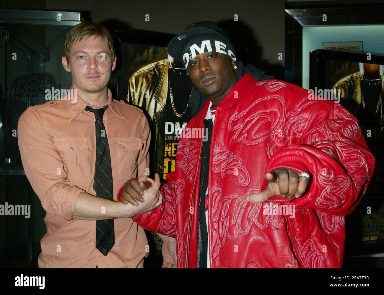 Norman Reedus and Romeo attend the premiere of Never Die Alone, held at ...