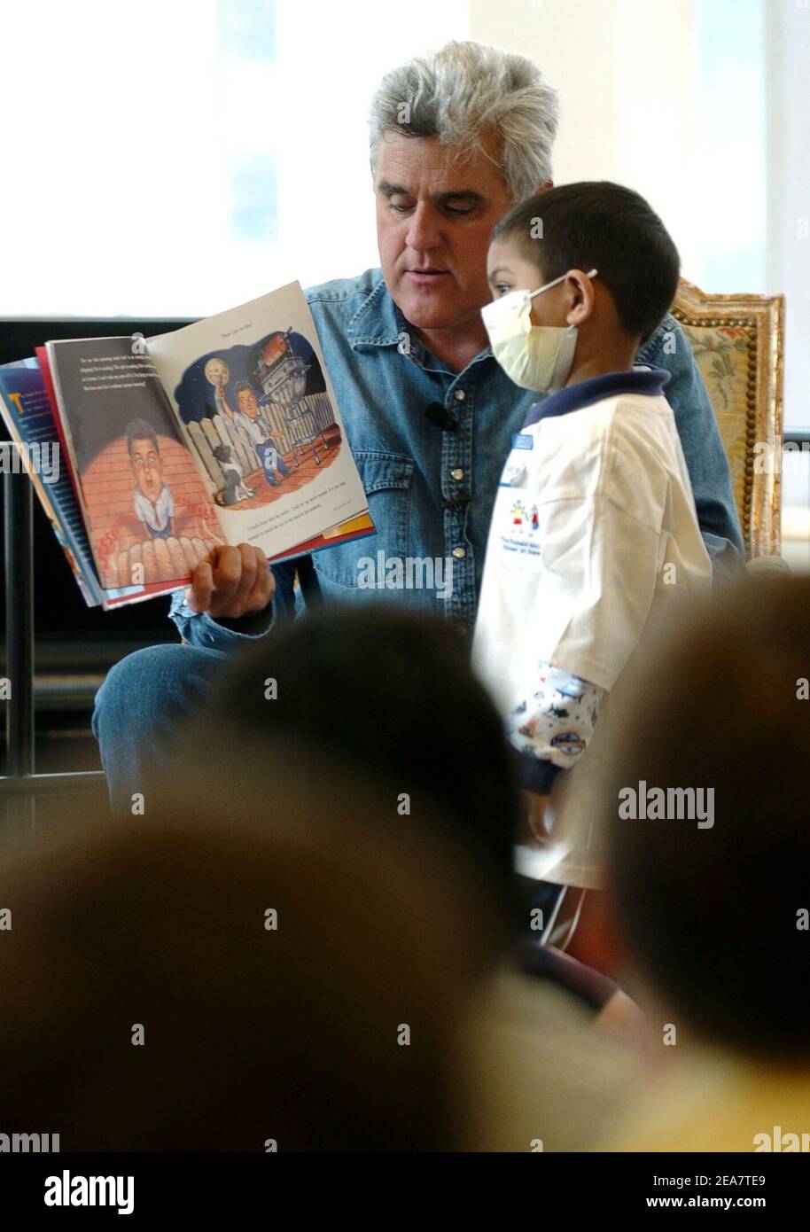 TV star Jay Leno read and signed copies of his new children's book If ...