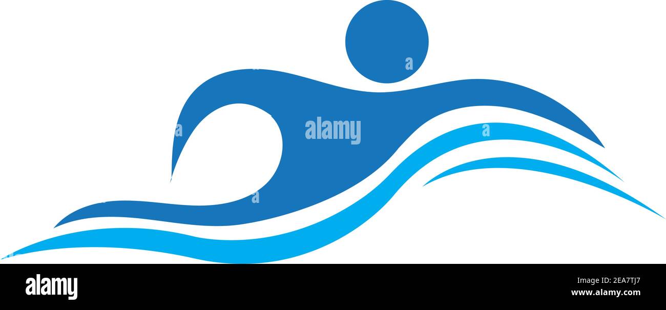 swimming sport vector logo concept element Stock Vector Image & Art - Alamy