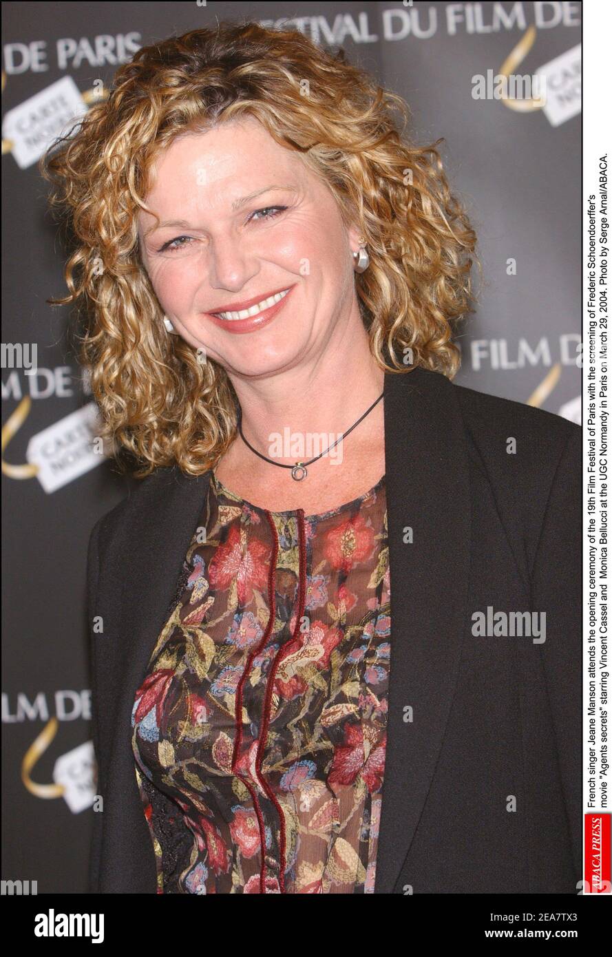 French singer Jeane Manson attends the opening ceremony of the 19th ...