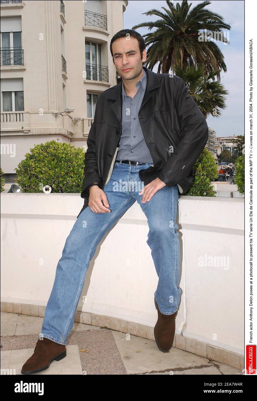 French actor Anthony Delon poses at a photocall to present his TV serie ...