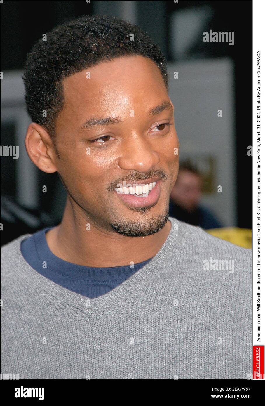 American actor Will Smith on the set of his new movie Last First Kiss ...