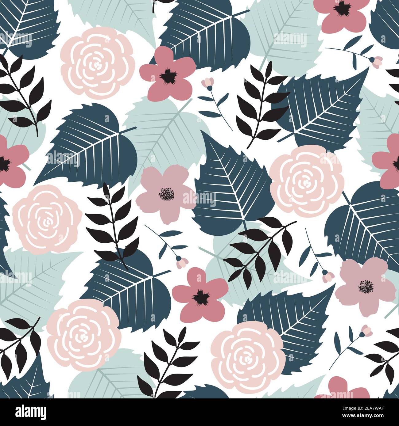 Floral Repeating Patterns Elegant Fabric Seamless Repeat Patterns