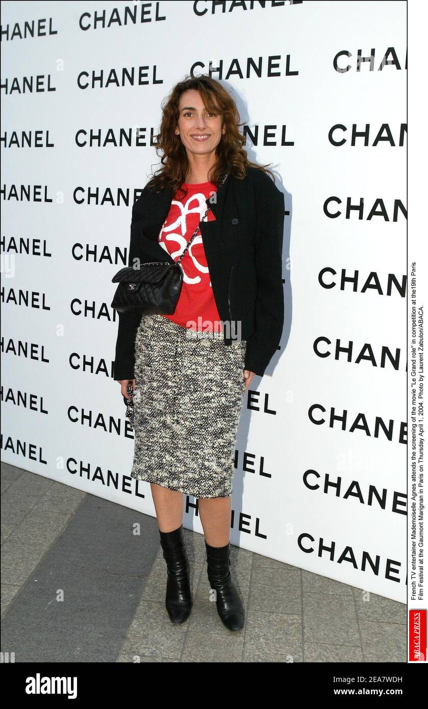 French TV entertainer Mademoiselle Agnes attends the screening of the ...