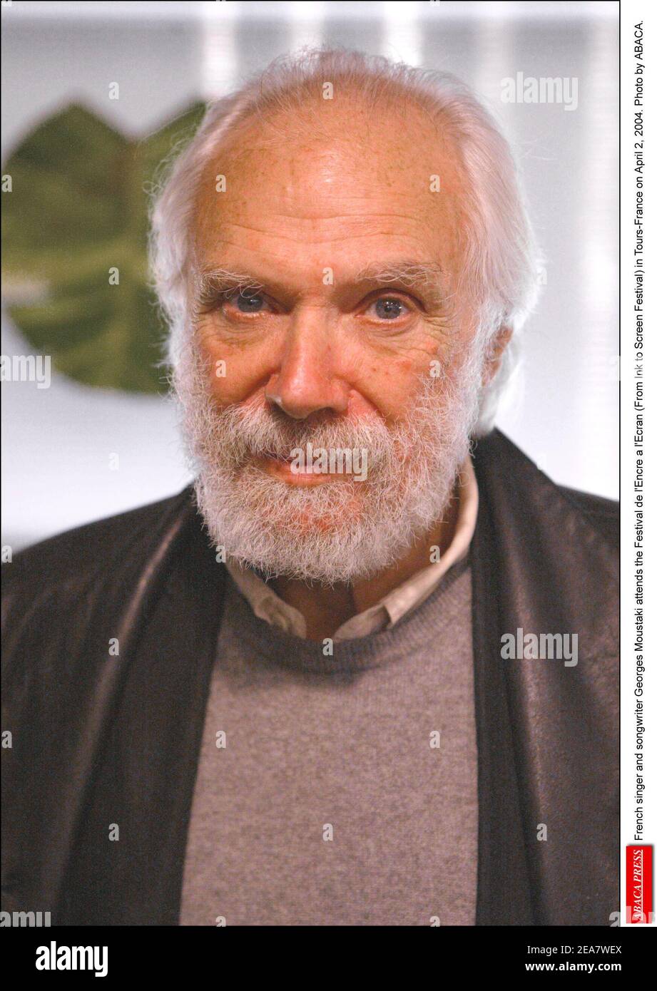 French singer and songwriter Georges Moustaki attends the Festival de l ...