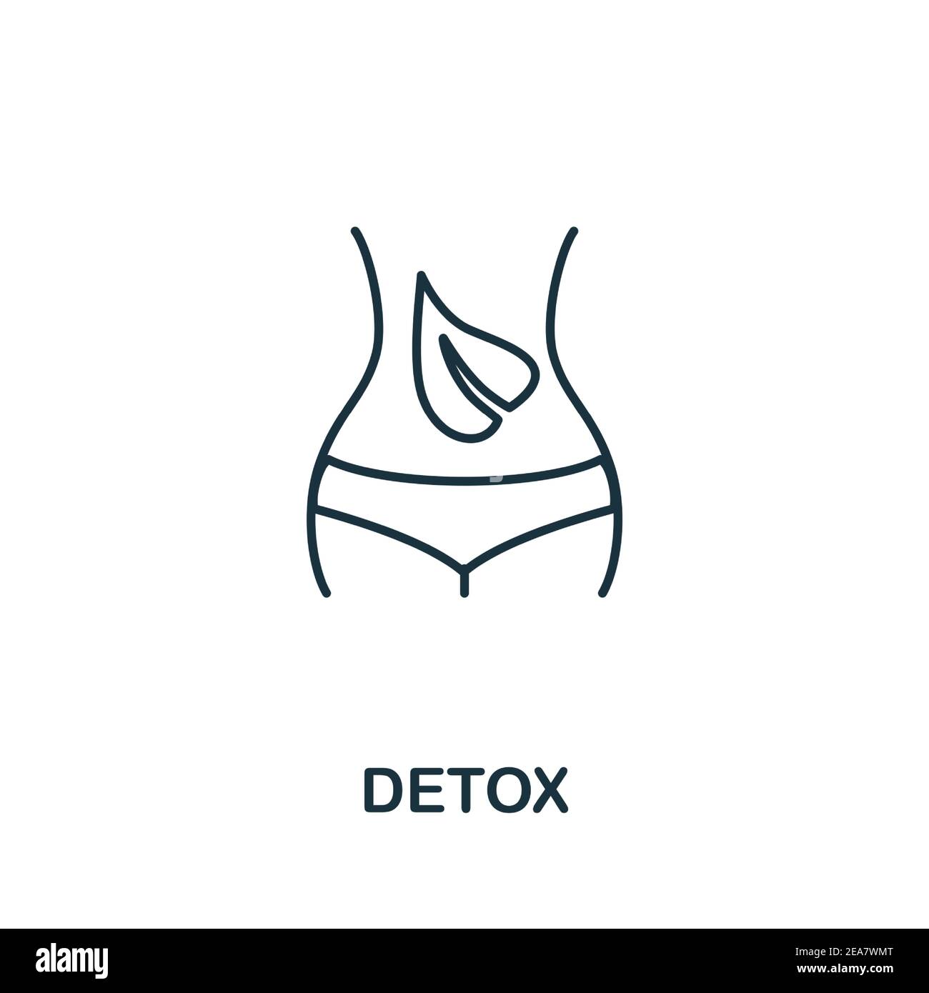 Detox icon. Simple illustration from biohacking collection. Creative ...