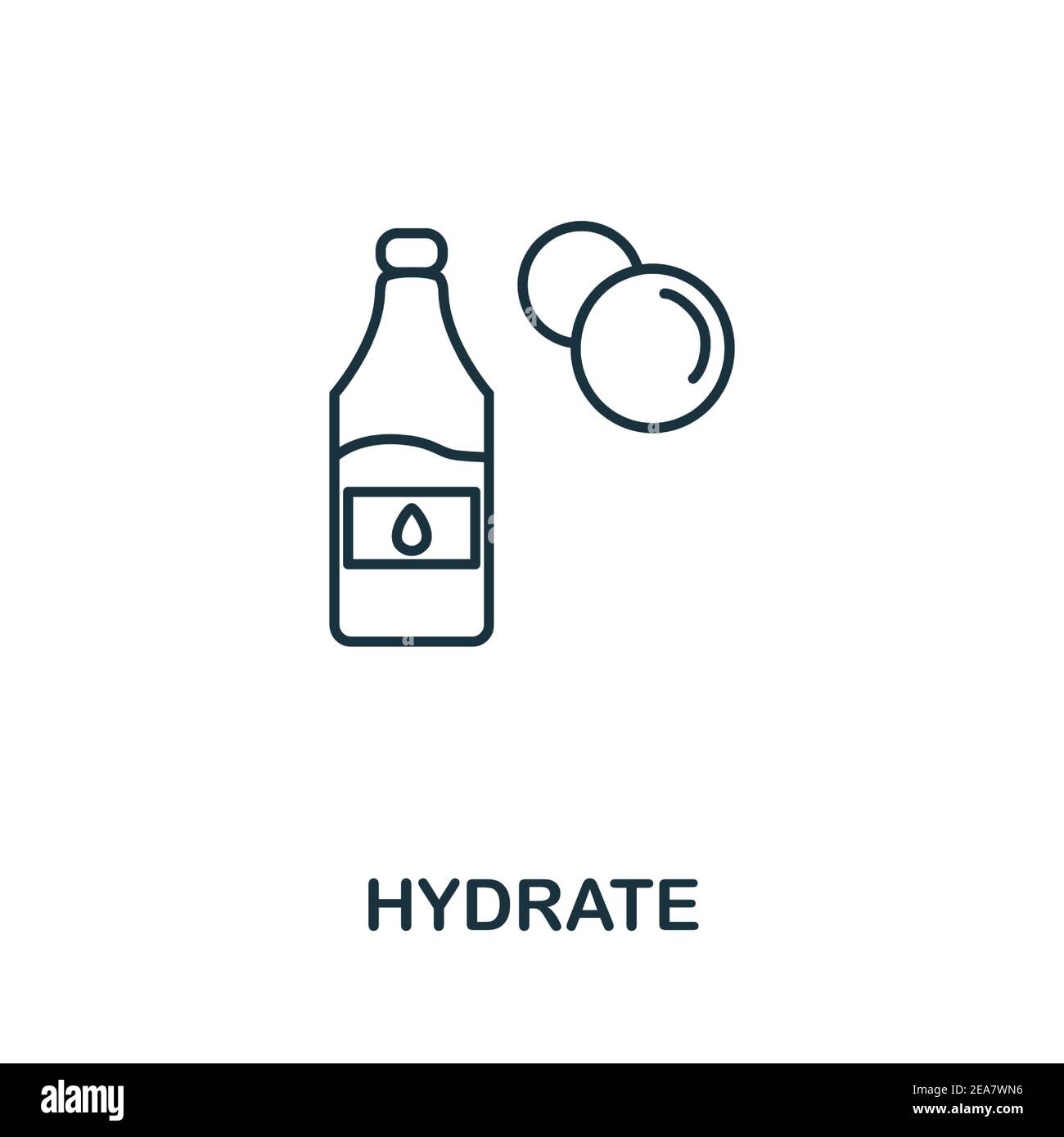 Hydrate icon. Simple illustration from biohacking collection. Creative ...