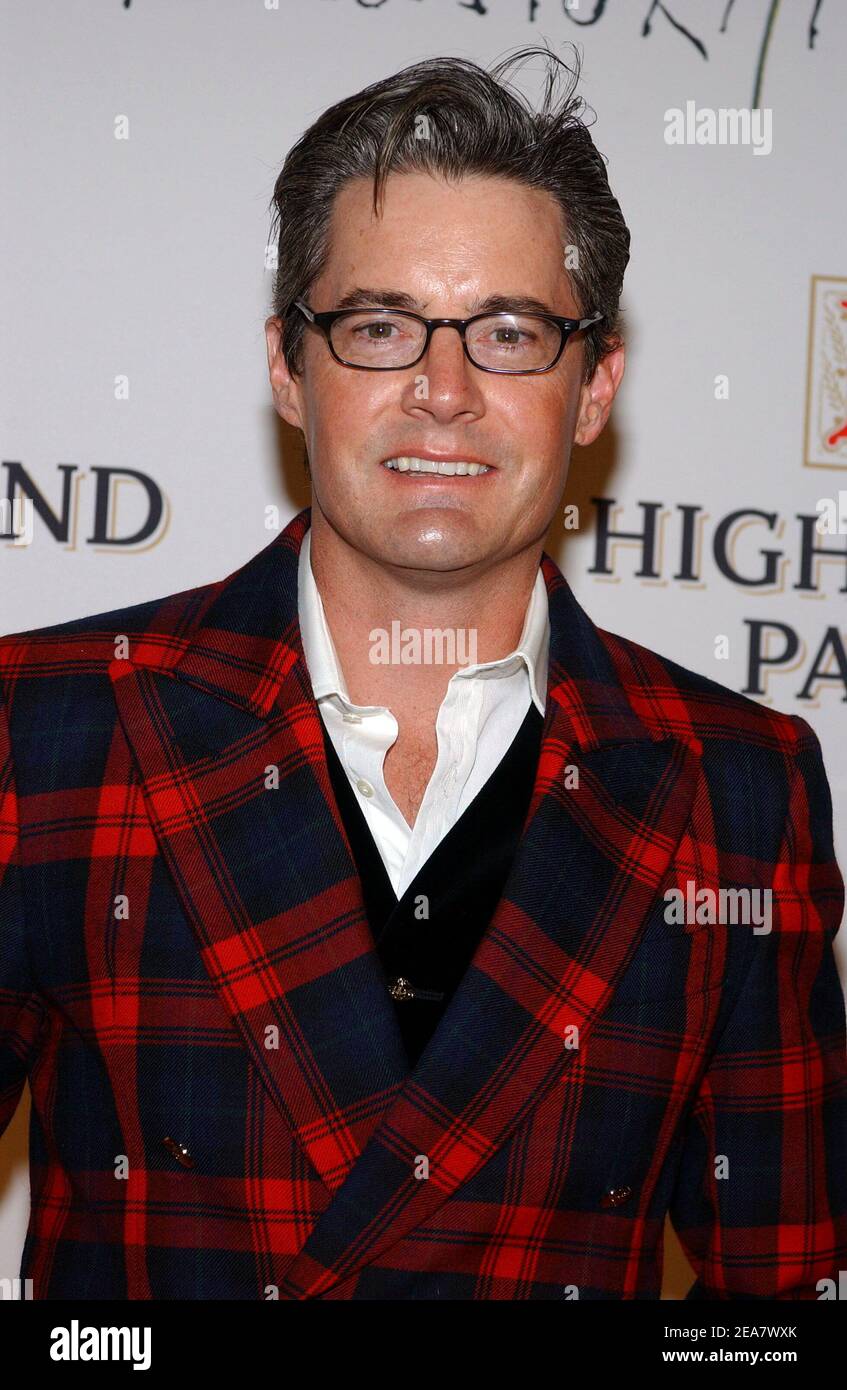 Kyle MacLachlan arrives at the Dressed To Kilt party, held at Sotheby's ...
