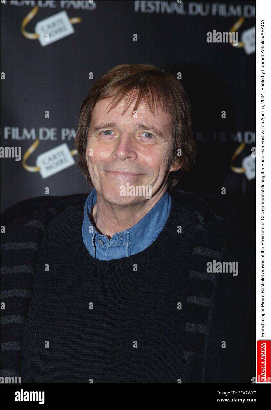 French singer Pierre Bachelet arrives at the Premiere of Citizen ...