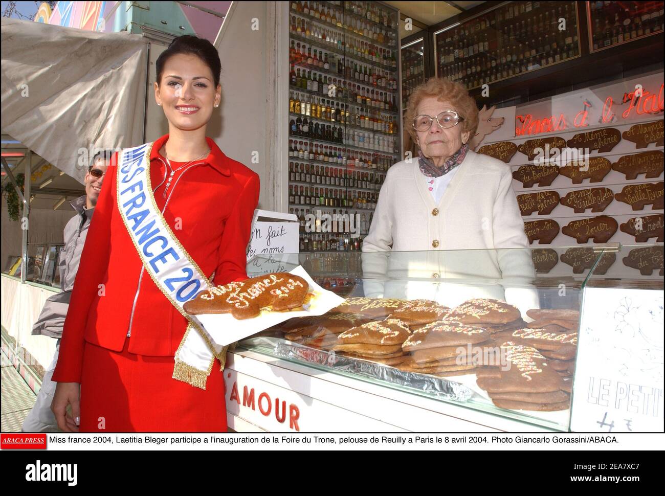 Miss france 2004, Laetitia Bleger participe a l'inauguration de la ...