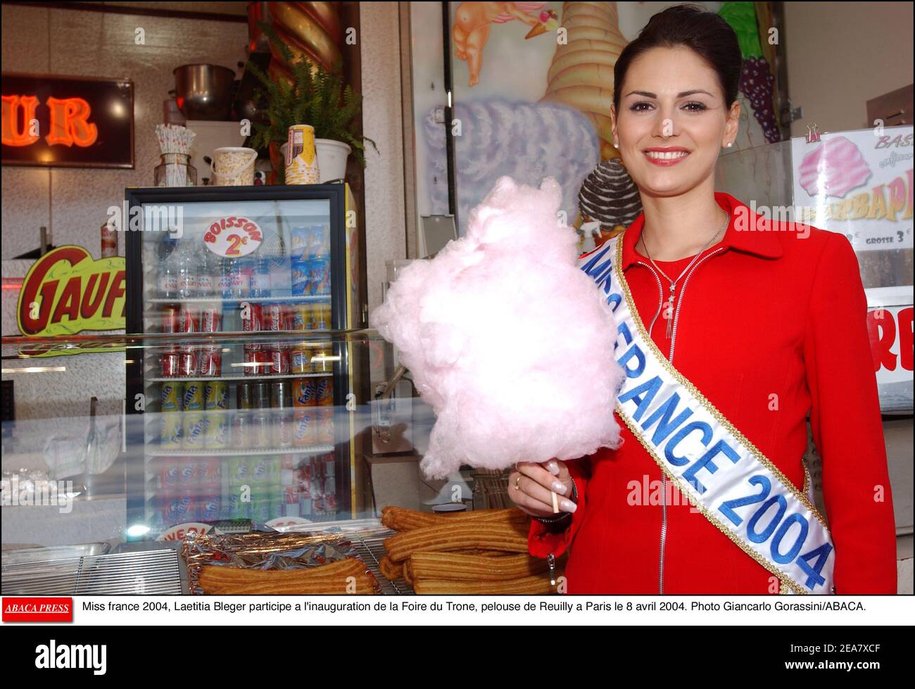 Miss france 2004, Laetitia Bleger participe a l'inauguration de la ...