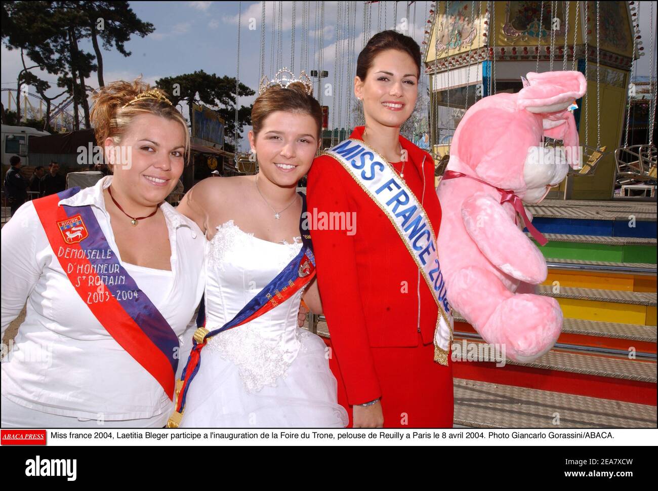 Miss france 2004, Laetitia Bleger participe a l'inauguration de la ...