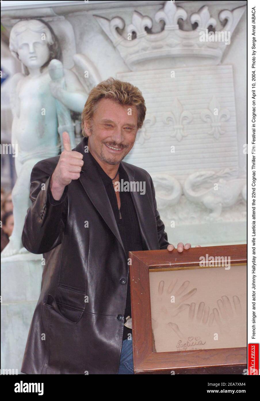 French singer and actor Johnny Hallyday attends the 22nd Cognac ...
