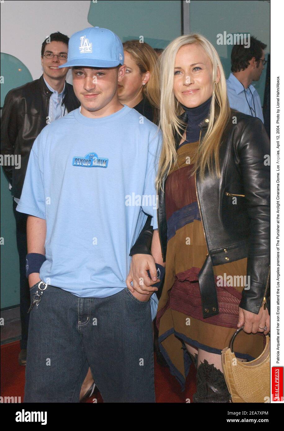 Patricia Arquette and her son Enzo attend the Los Angeles premiere of ...