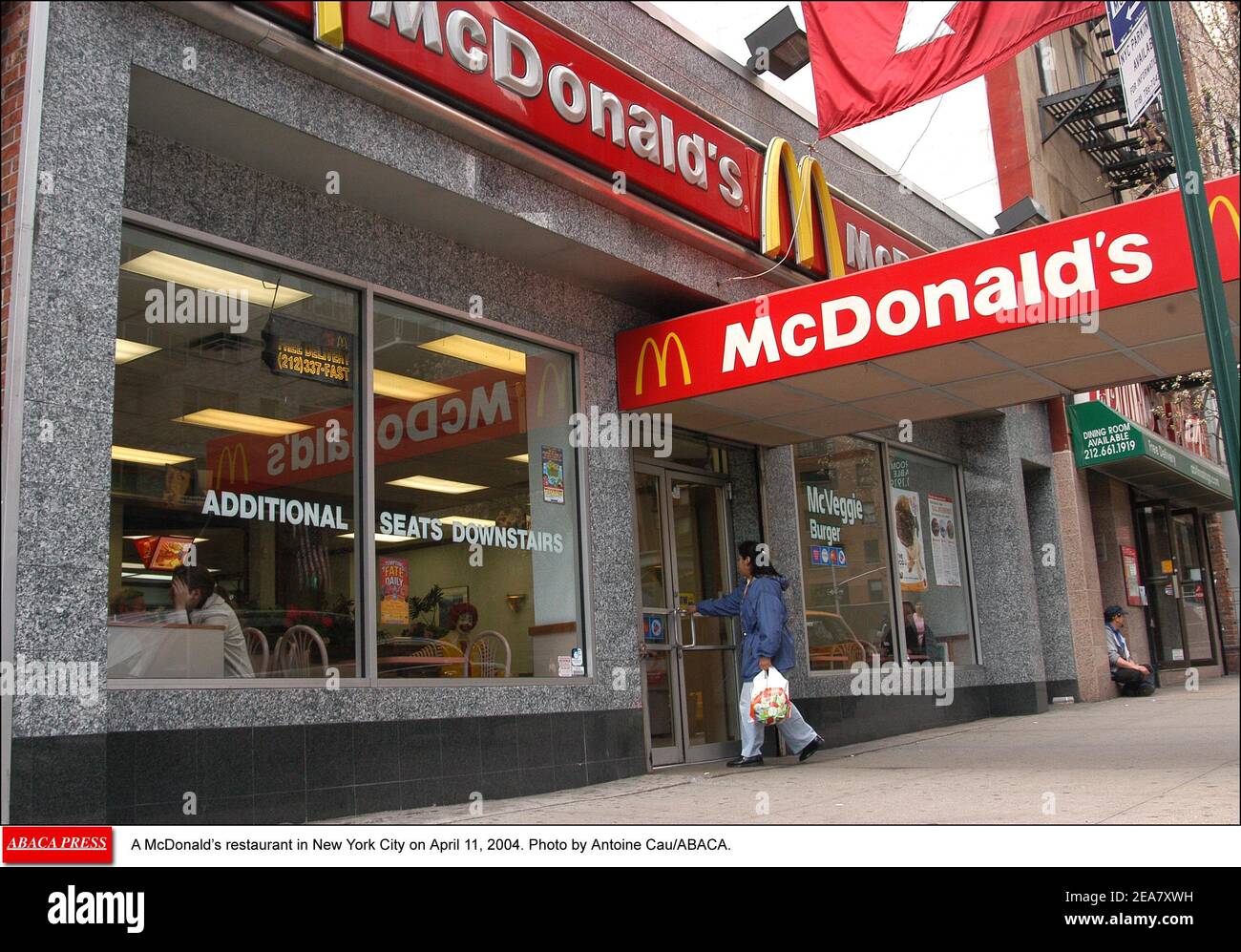 A McDonald's restaurant in New York City on April 11, 2004. Photo by ...