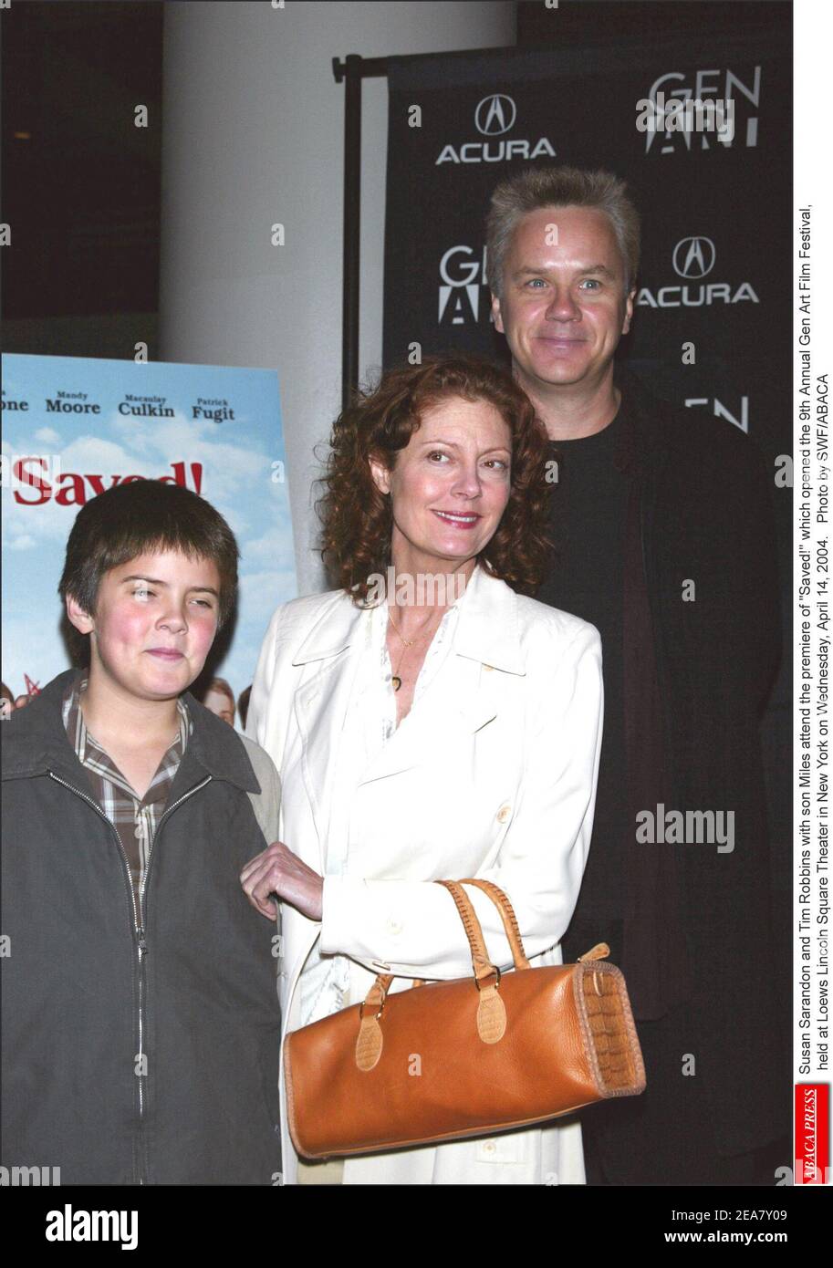 Susan Sarandon and Tim Robbins with son Miles attend the premiere of ...