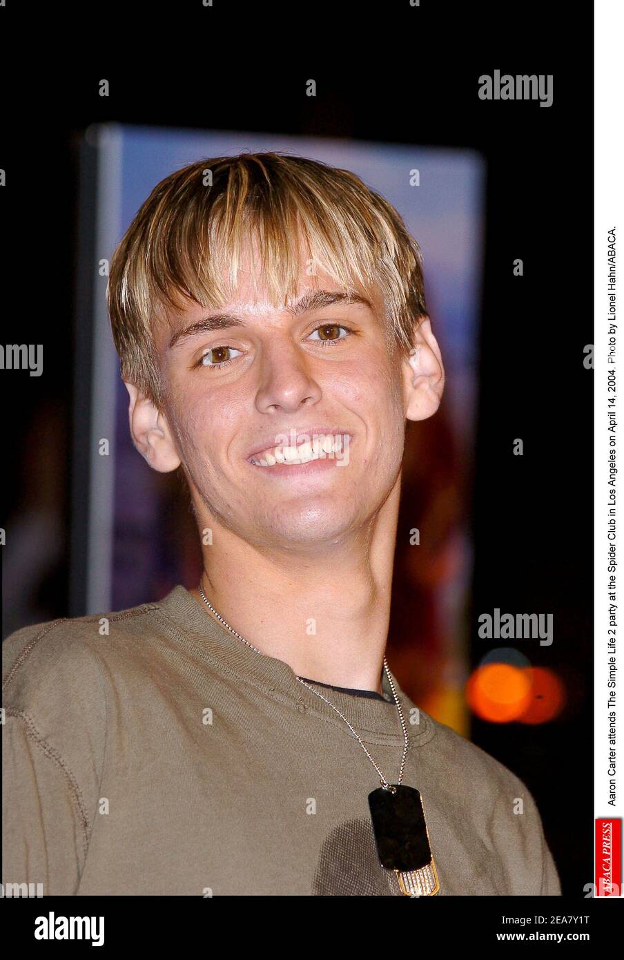 Aaron Carter attends The Simple Life 2 party at the Spider Club in Los ...