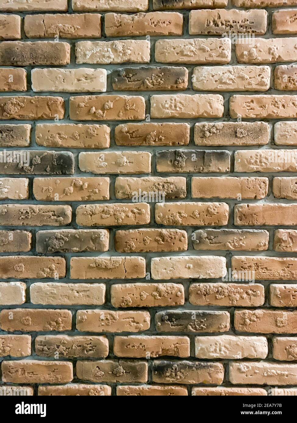 Brick wall element, background, texture. Studio Photo Stock Photo - Alamy
