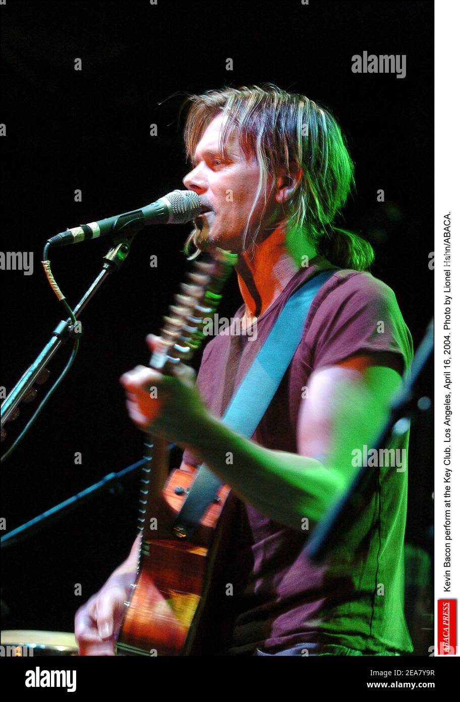 Kevin Bacon perform at the Key Club. Los Angeles, April 16, 2004. Photo ...