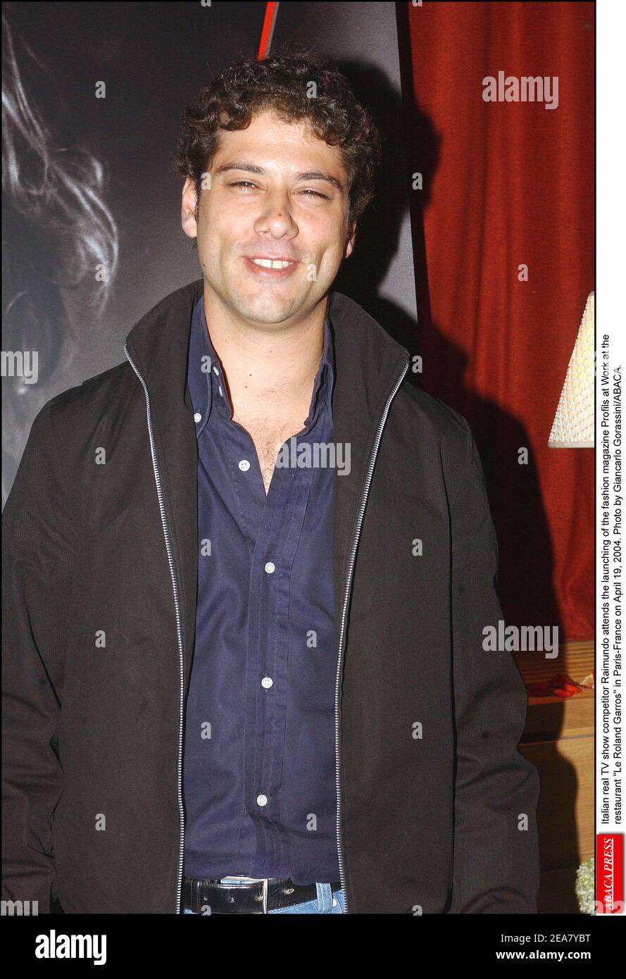 Italian real TV show competitor Raimondo attends the launching of the ...