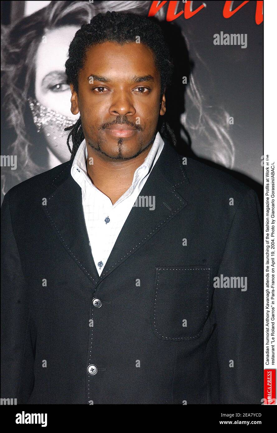 Canadian humorist Anthony Kavanagh attends the launching of the fashion ...