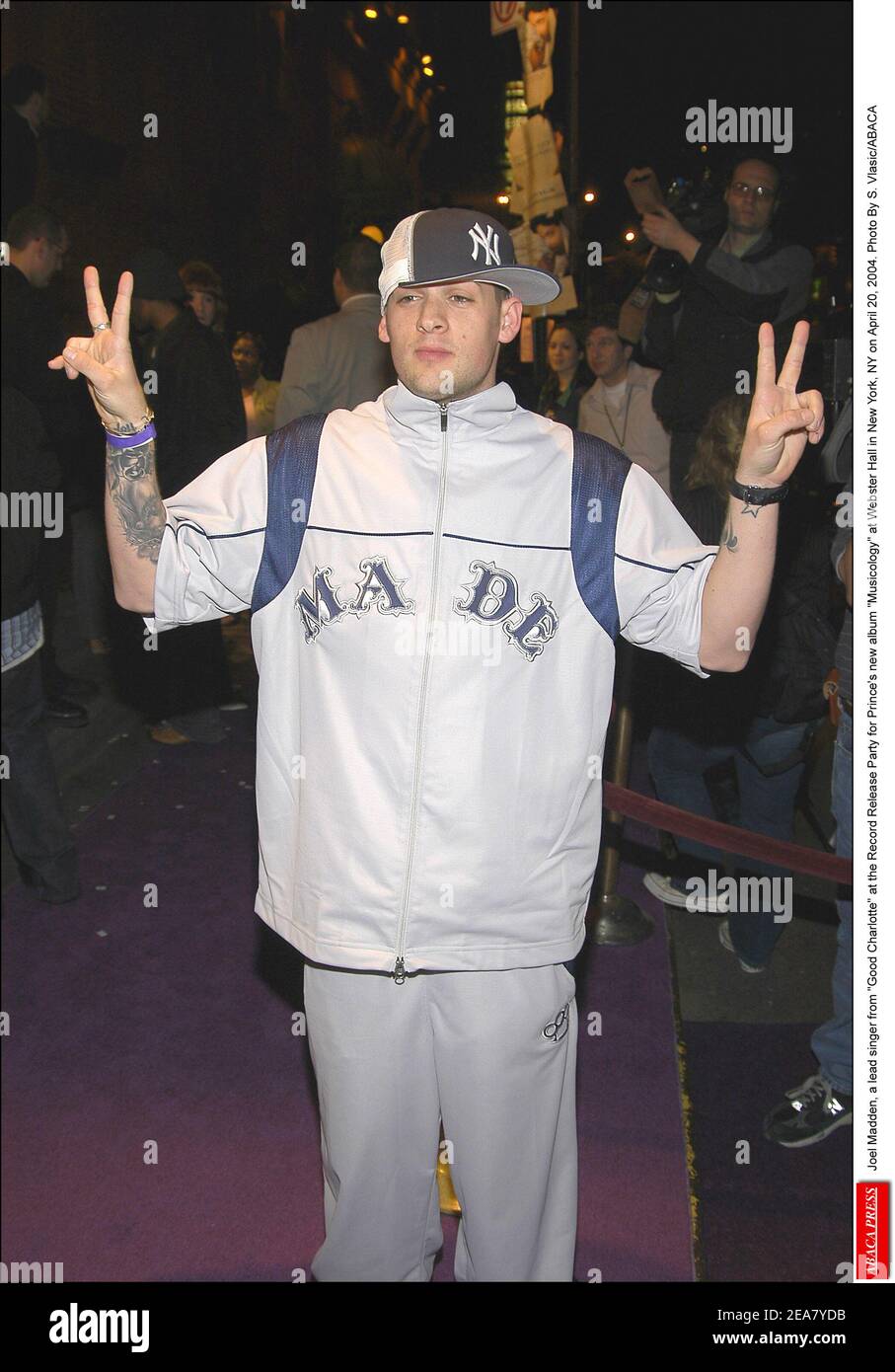 Joel Madden, a lead singer from Good Charlotte at the Record Release ...
