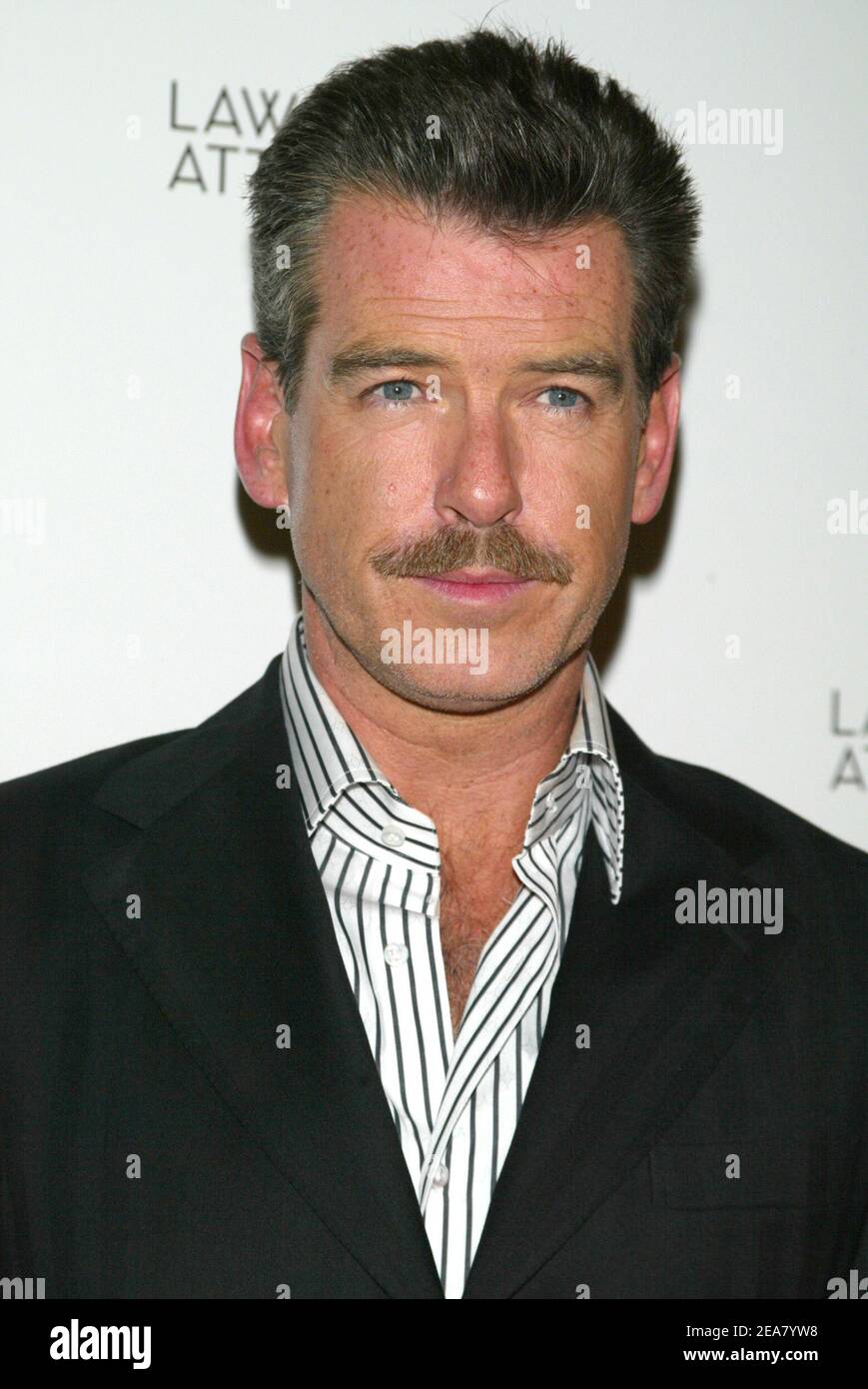 Pierce Brosnan attends the premiere of his new movie Laws of Attraction ...