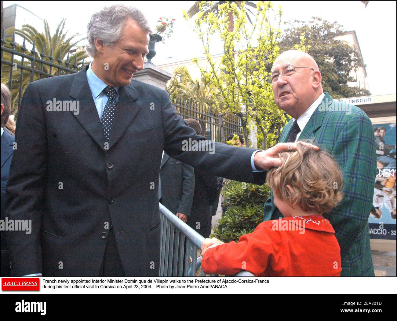 French newly appointed Interior Minister Dominique de Villepin walks to ...
