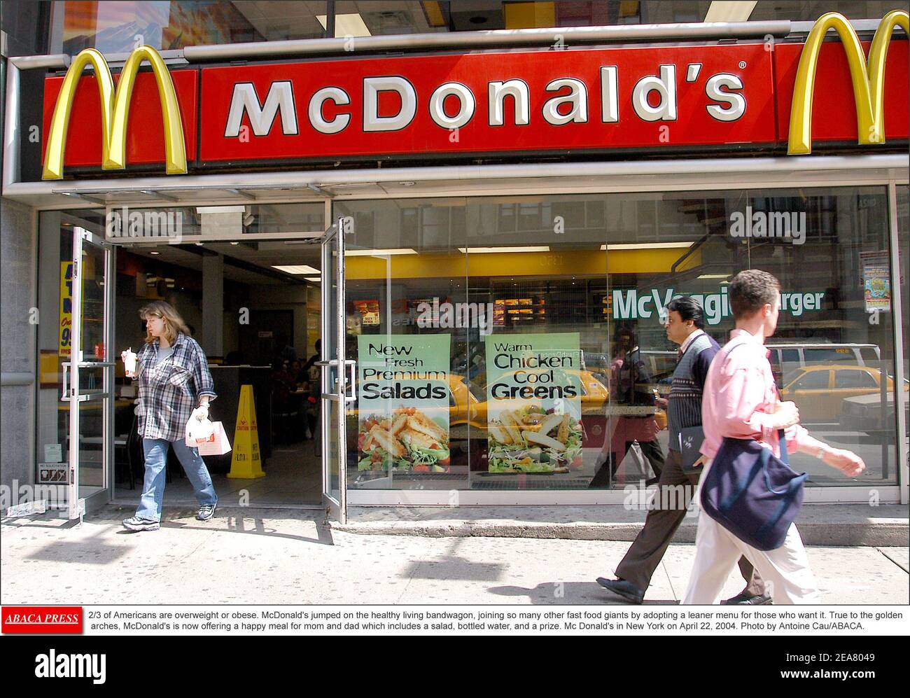 2/3 of Americans are overweight or obese. McDonald's jumped on the ...