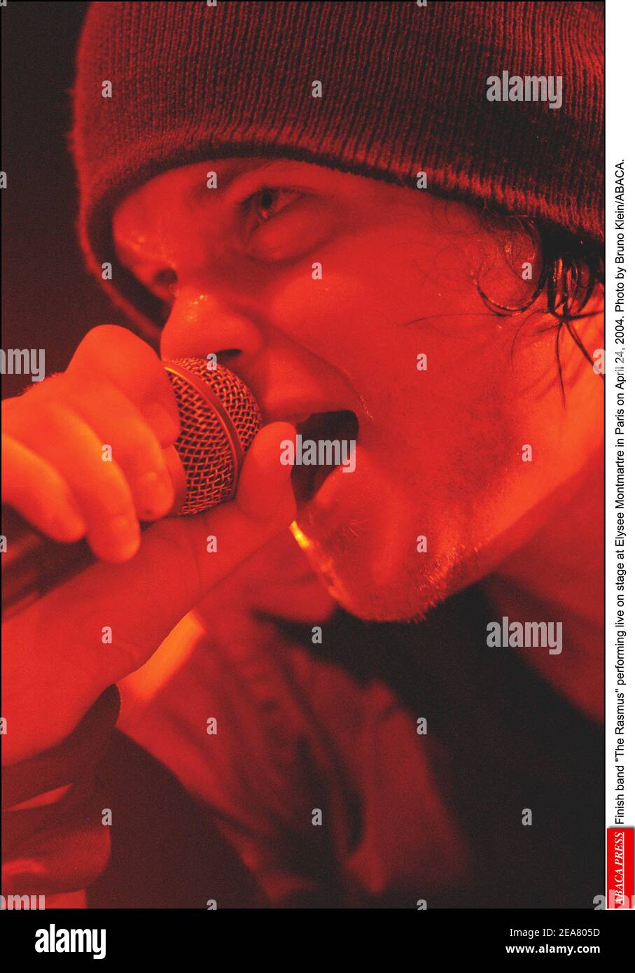 Finnish band The Rasmus performing live on stage at Elysee Montmartre ...