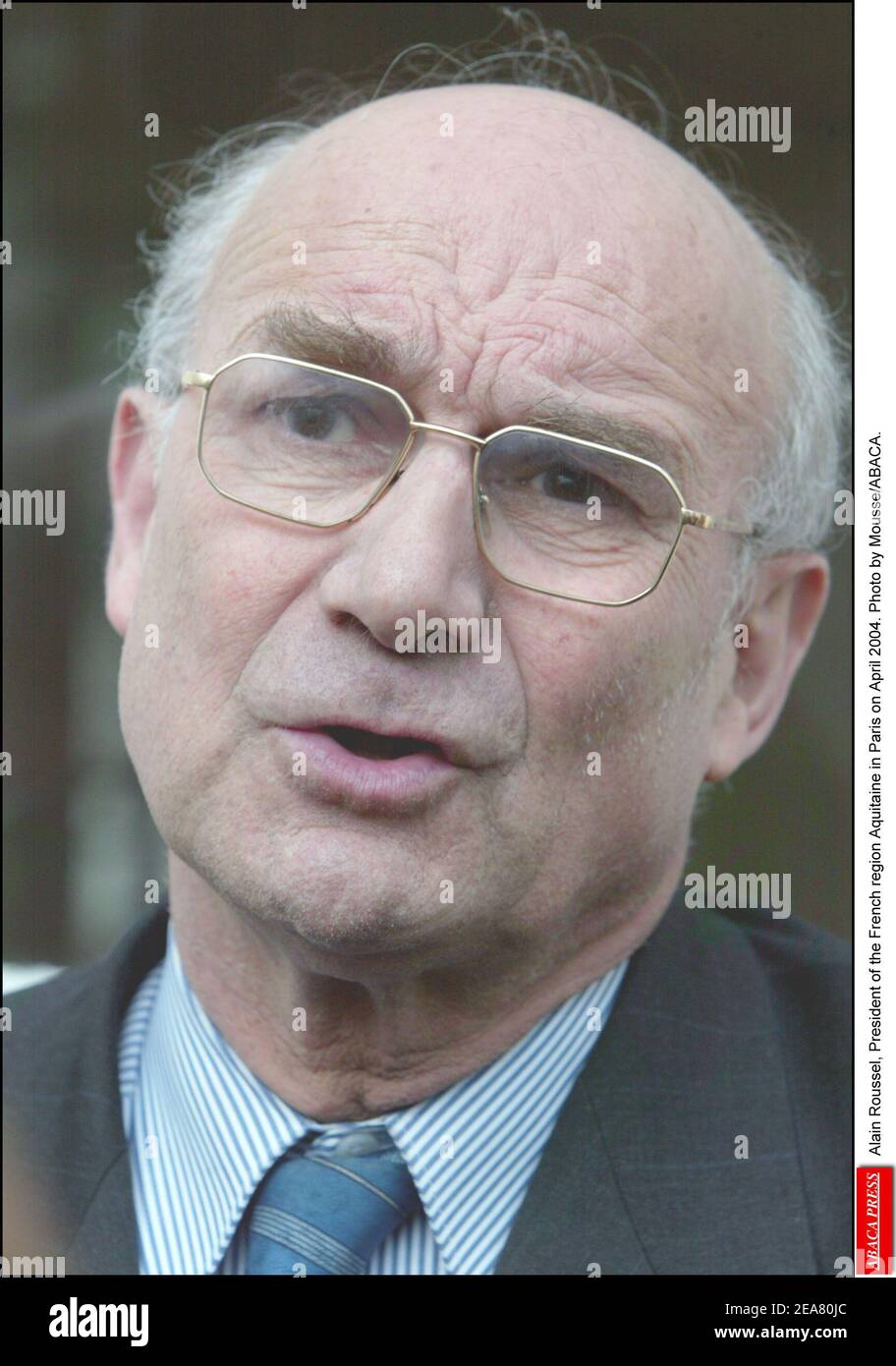 Adrien Zeller, President of the French region Alsace in Paris on April ...